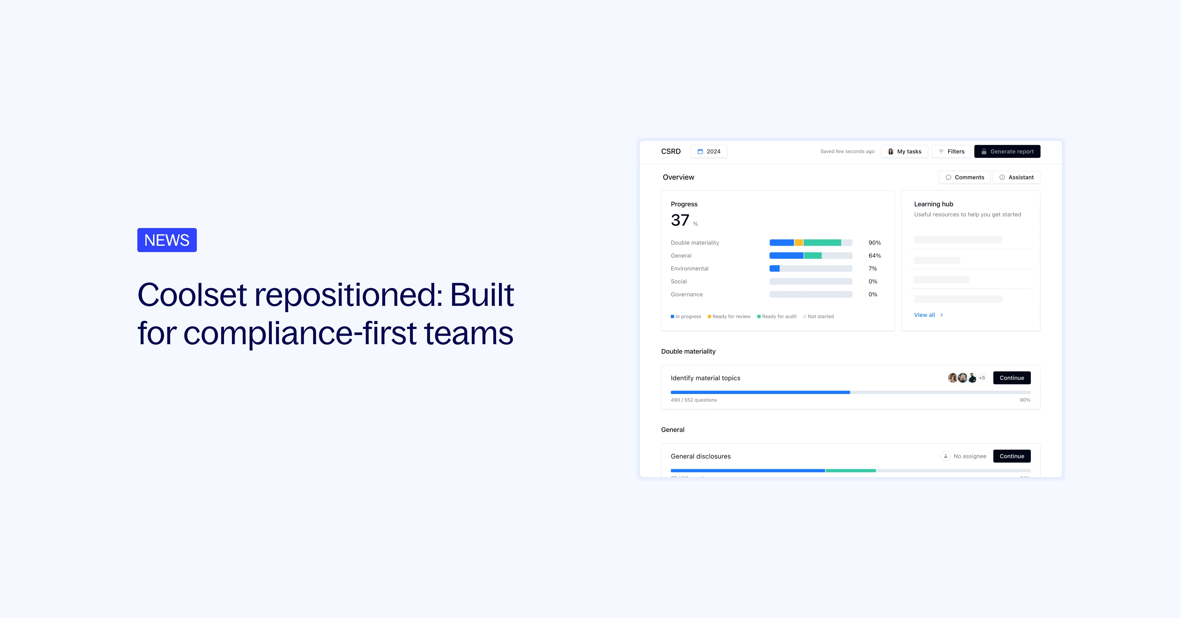 Coolset repositioned: Built for compliance-first teams